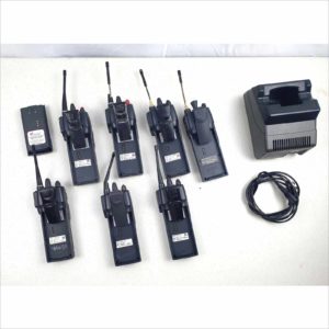 Lot of 7x Harris Macom P5100 P7100IP Two Way Radio with 1x Charging ...