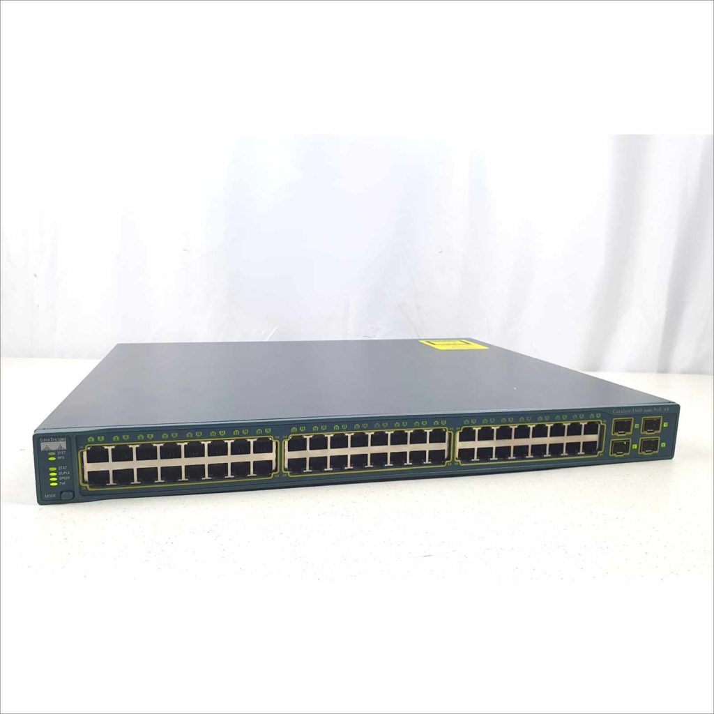 Cisco Catalyst C3560G 48Port Managed Switch WS-C3560-48PS-S 1U Rack ...
