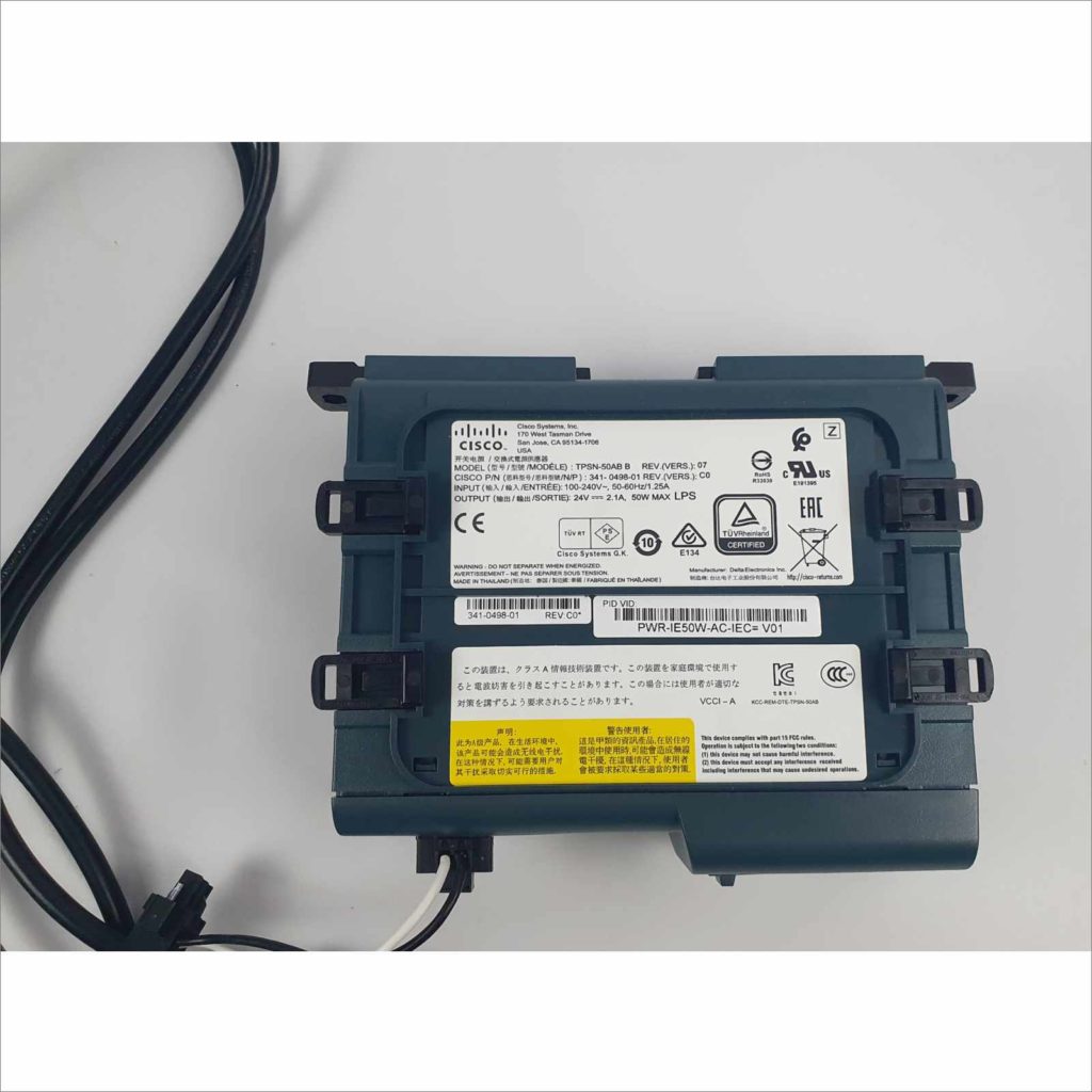 Cisco PWR-IE50W-AC-IEC Industrial Ethernet 50w Power Supply for IE3200 ...