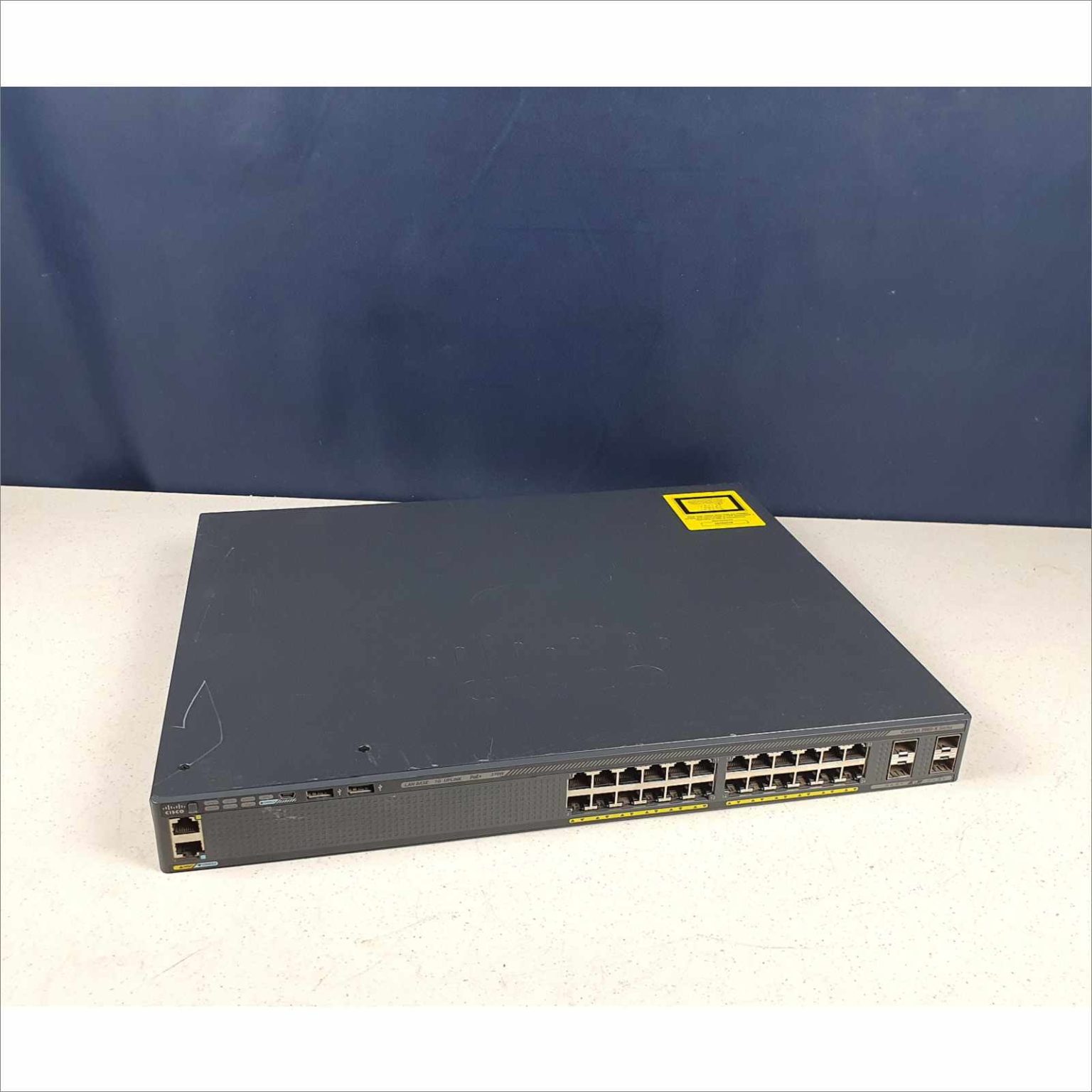 Cisco Catalyst C2960X 24Port Gigabit Switch WS-C2960X-24PS-L 1U Rack ...
