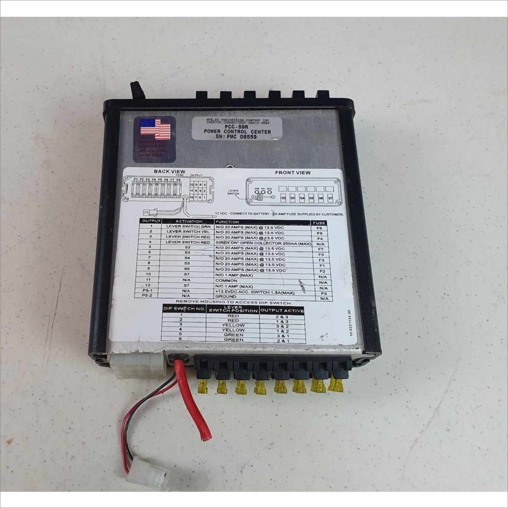 Whelen Model PCC-S9 Power Control Center Emergency Light / Siren ...